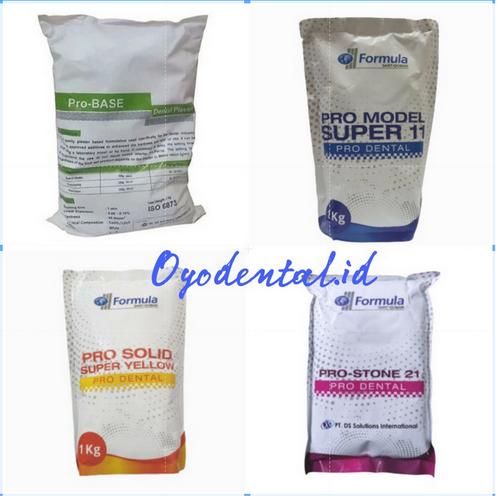 Jual Dental Gips Plaster Probase Putih / Gips Stone Biru Kuning Pink ...