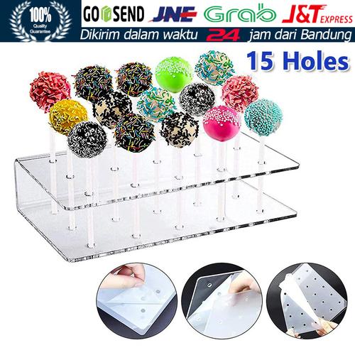 Jual Acrylic Cake Pop Lollipop Holder Kue / Lollipop Display Stand Rack ...