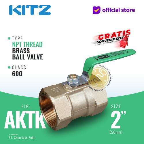 Promo NPT Ball Valve KITZ Fig. 600 AKTK , 2" - 50A - 50mm , Drat Kasar ...
