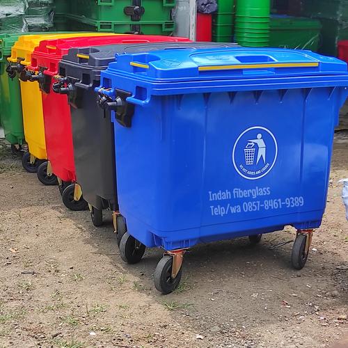 Jual TEMPAT SAMPAH BESAR/BAK SAMPAH BESAR 660 LITER PLASTIK HDPE ...