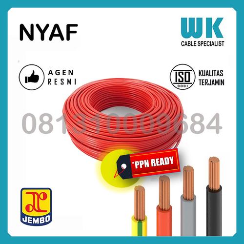 Jual Kabel NYAF 1 mm Hitam 1 roll@ 100 meter JEMBO - Hitam - Jakarta ...