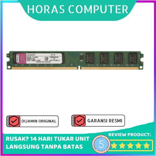 Jual RAM Kingston 2GB ( 2 x 1 ) PC800 6400MHz DDR 2 Module KVR800D2N5/2G - Jakarta Pusat - HORAS ...