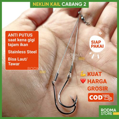Promo Senar Pancing Leader Kawat NEKLIN Kail Pancing siap Pakai Lengkap ...