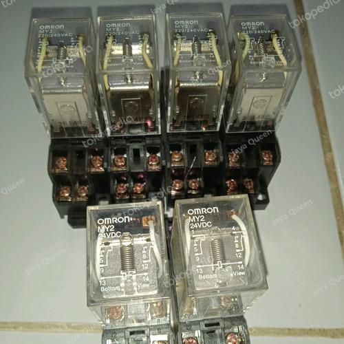 Jual relay omron my2 220vac socket/relay omron my2 220vac+socket - my2 ...