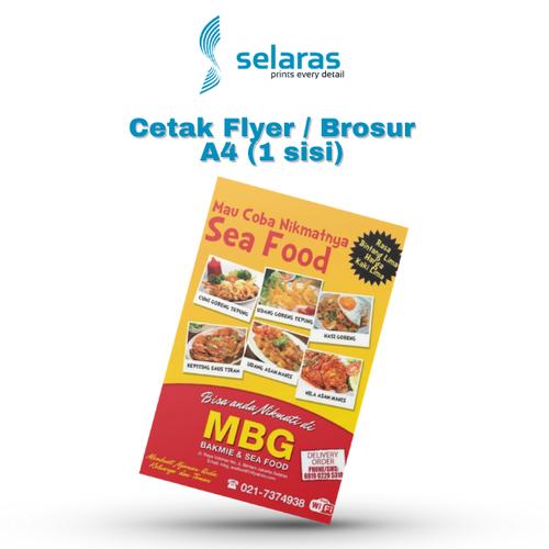 Jual Cetak Brosur atau Flyer A4 (1 Sisi) - Jakarta Selatan - Selaras ...