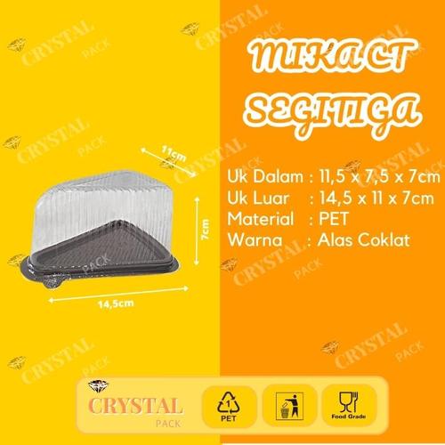 Jual 1 Dus Mika Cake Tray Segitiga Mika Kue Segitiga Mika Cake Mini ...