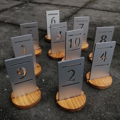 Jual Nomor Meja Penanda Meja Cafe, Coffee Shop, Restaurant, Rumah Makan ...