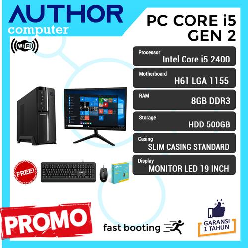 Jual Mini PC Rakitan Komputer Core i5 RAM 8GB HDD 500GB + Monitor ...