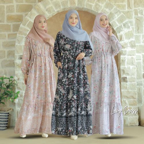 Promo Hijabwanitacantik - Lavy Dress | Dress Motif | Gamis Pakaian Muslim - Caramel Latte - Kota ...