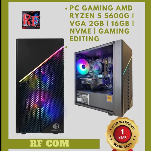 Jual PC Gaming AMD Ryzen 5 5600G VGA 2GB 16GB NVME Gaming Editing - Kota Bandung - RF com ...