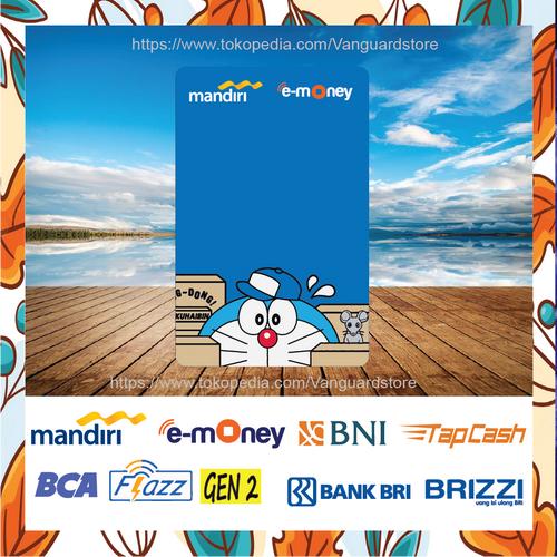 Jual KARTU EMONEY GAMBAR KARTUN DORAEMON & TIKUS MANDIRI BRI BNI BCA ...