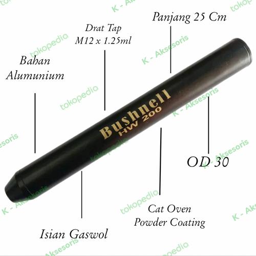 Jual Peredam Senapan Angin Bushnell HW 200 OD 30 Panjang 25 Cm - Nepel ...