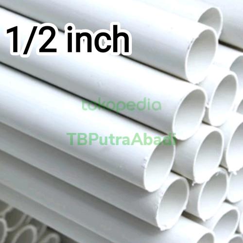 Jual Pipa Paralon 1/2 inch AW Eceran Pralon Pipa Air 1/2" Meteran 1 ...