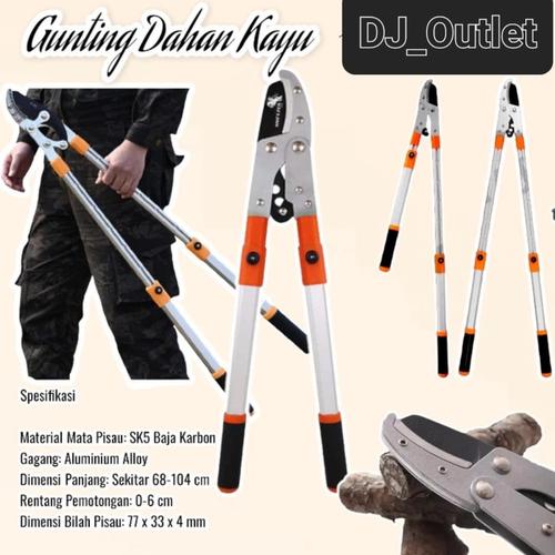 Jual Gunting Pohon Dahan Ranting Taman Telescopic Gagang Panjang Tinggi - GntngTelescopic ...