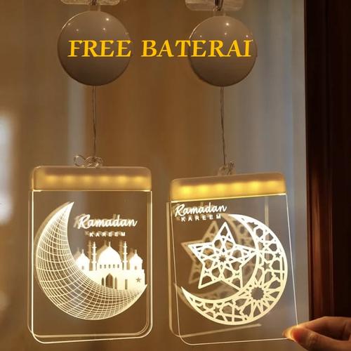 Promo Lampu Ramadan Dekorasi Eid Mubarak Lampu String Led Lampu Gantung ...