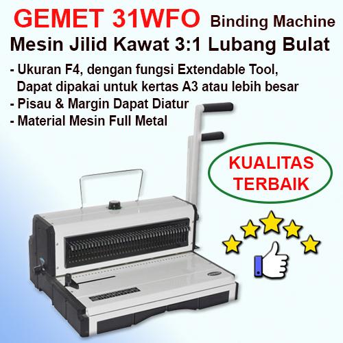 Jual Mesin jilid kawat / Binding Lubang Bulat Folio F4, A3 - GEMET ...