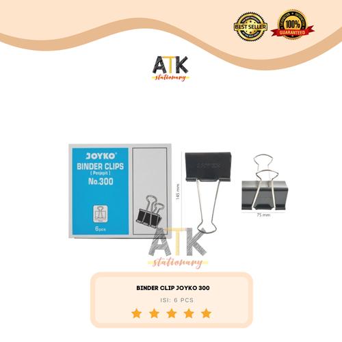 Jual Joyko Binder Clip Besar No 300 Clips Penjepit Klip Kertas 75mm (6 ...