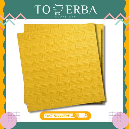 Jual WALLPAPER DINDING 3D FOAM BATA 70X77CM TEBAL MURAH MOTIF BATA ...
