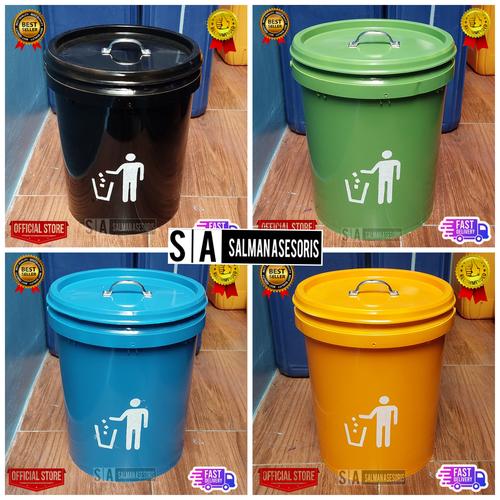 Jual Tong Ember Plastik 25 Kg Tempat Sampah 20 Liter - Hitam logo ...