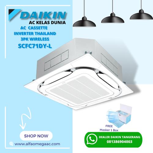Jual AC DAIKIN CASSETTE INVERTER 3 PK SCFC71DYR (3 Phase Wired) | AC ...