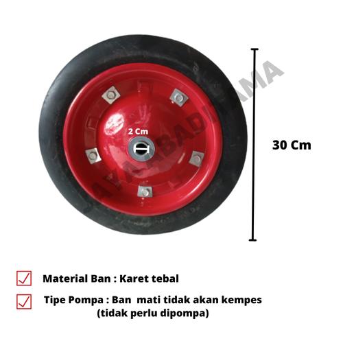Jual Roda Ban Gerobak Sorong Pasir Cor Roda Hidup & Mati MURAH No. 1 ...