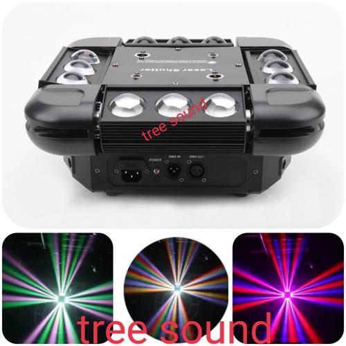 Jual moving head spider 12x10w 4in1 + laser shutter disc light ...