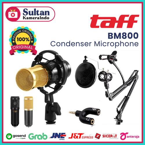 Jual TAFFWARE BM800 + ARM STAND FULLSET BM 800 PRO MIC MICROPHONE ...