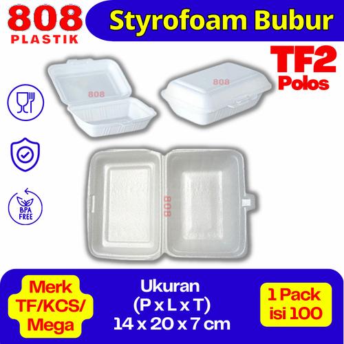 Jual Styrofoam / Sterofoam / Gabus Makanan / Lunch Box TF2 Bubur TF 2 ...