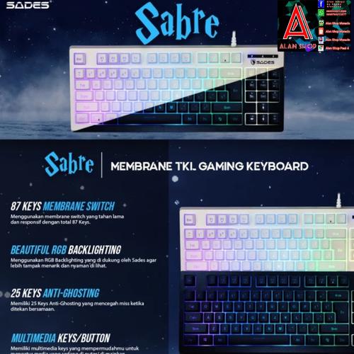 Jual KEYBOARD GAMING ARGB SADES SABRE - Hitam - Kota Manado - Alan Shop ...