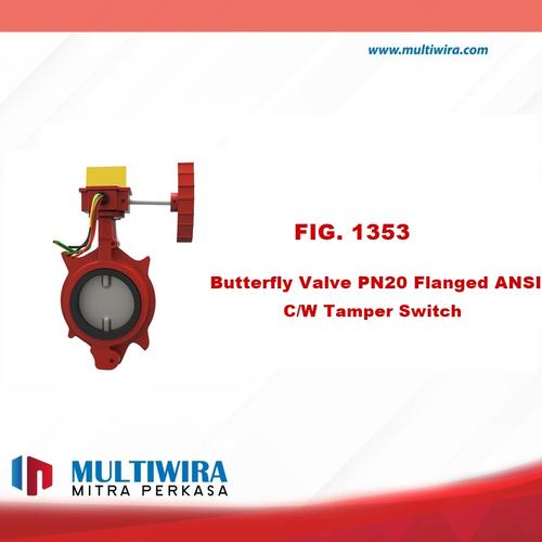 Jual FIVALCO - FIG. 1353 BUTTERFLY VALVE FLANGED ANSI TAMPER SWITCH - 6 ...