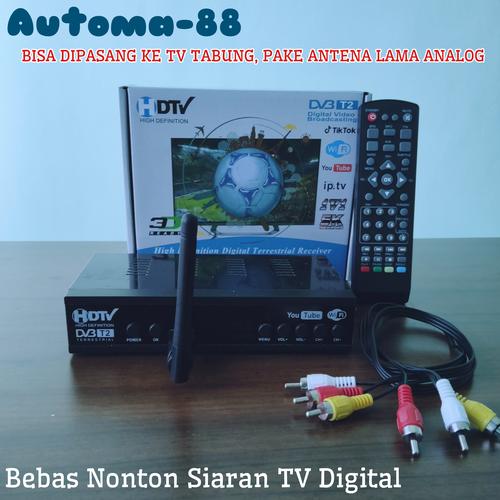 Jual STB HDTV Set Top Box DVB T2 Terrestrial Siaran TV Digital Analog ...