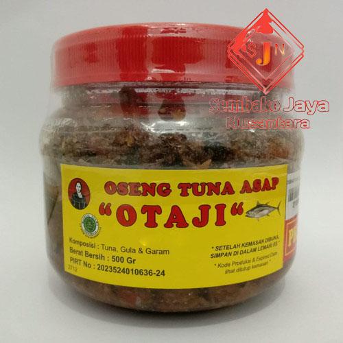 Jual oseng tuna asap original / oseng daging ikan tuna asap 500gr OTAJI ...