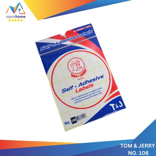 Jual TOM & JERRY LABEL 108 18 X 38 MM STICKER LABEL STIKER TOM N JERRY ...