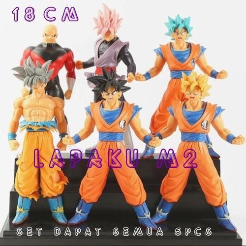 Jual Action Figure Dragon ball Super Goku Super Saiya Goku Jiren Set 6 ...