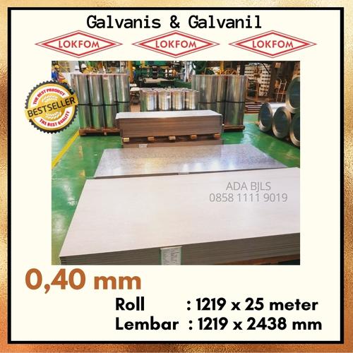 Jual BJLS LOKFOM Galvanis & Galvanil 0,40 mm Roll - Kota Tangerang ...