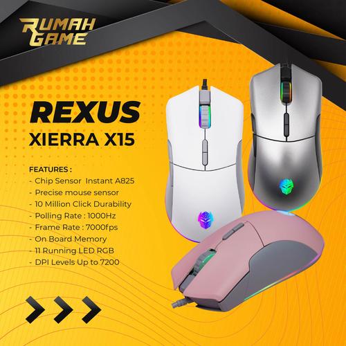 Jual Rexus Mouse Gaming Xierra X15 - Gaming Mouse - Putih - Kota ...