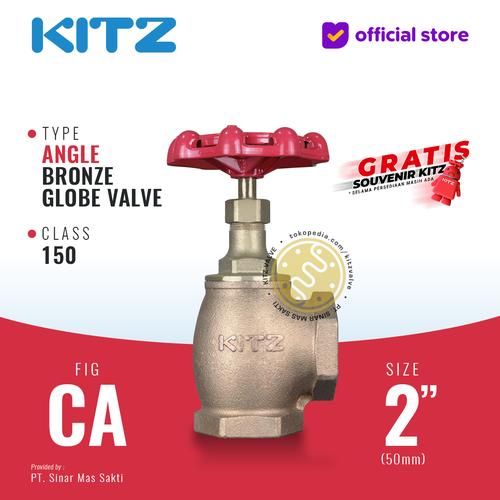 Promo KITZ Angle Globe Valve Fig. 150 CA , 2" - 50A - 50mm , Drat / Screw Cicil 0% 3x - Jakarta ...