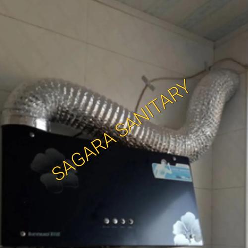 Jual pipa flexible ducting 8 in aluminium tahan panas exhaust cooker ...