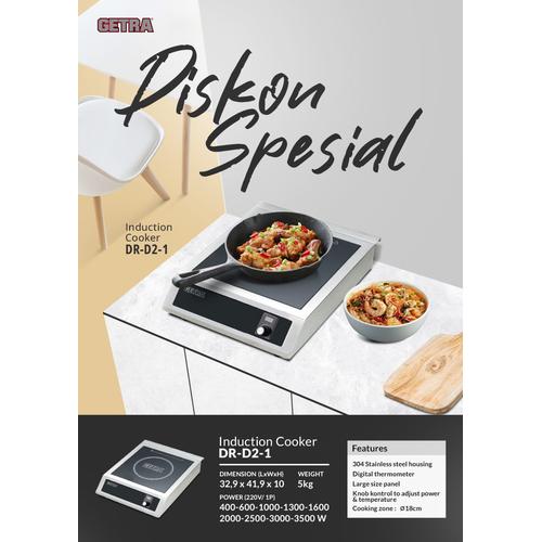 Promo Induction Cooker / Kompor Induksi Elektrik Komersial GETRA DR-D2 ...