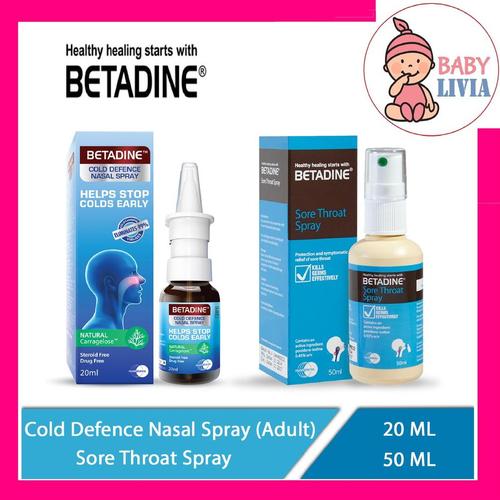Jual READY BETADINE SORE THROAT SPRAY & NASAL SPRAY DEWASA - ORIGINAL ...