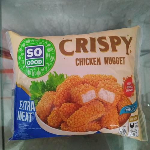 Jual So Good Crispy Chicken Nugget 400 gram Extra Meat Crispy Bubble ...