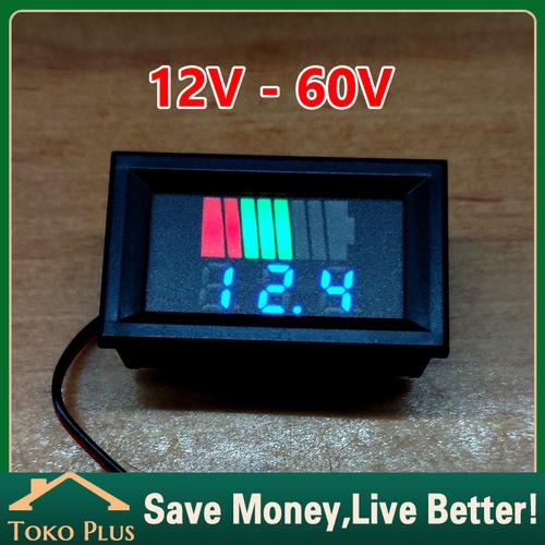 Jual Voltmeter Indikator Level Pengisian Baterai Aki 12V - 72V - Redlight - Kota Cimahi - Toko ...