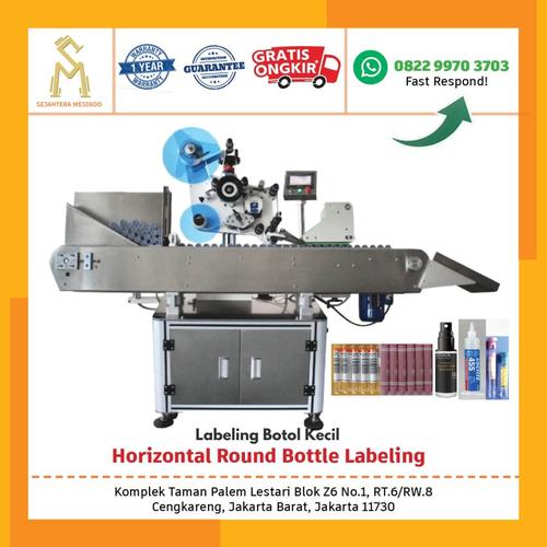 Jual Mesin Labeling Botol Bulat Tiduran / Horizontal Round Bottle ...