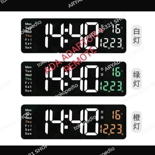 Jual Jam Digital Led Clock Countup Countdown Timer Ukuran 39 cm x 13 cm - Orange - Jakarta Pusat ...