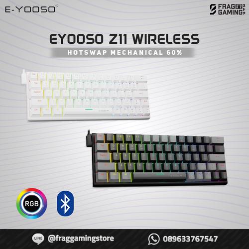 Jual EYOOSO Z11 WIRELESS E-YOOSO Z-11 HOTSWAP MECHANICAL KEYBOARD 60% ...
