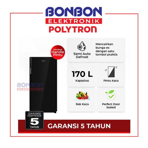 Promo POLYTRON Kulkas 1 Pintu 170L PRA 17DMY Belleza 170 liter 17 DMY ...