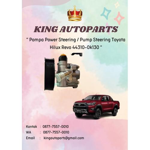 Jual Pompa Power Steering / Pump Steering Toyota Hilux Revo 44310-0k130 ...