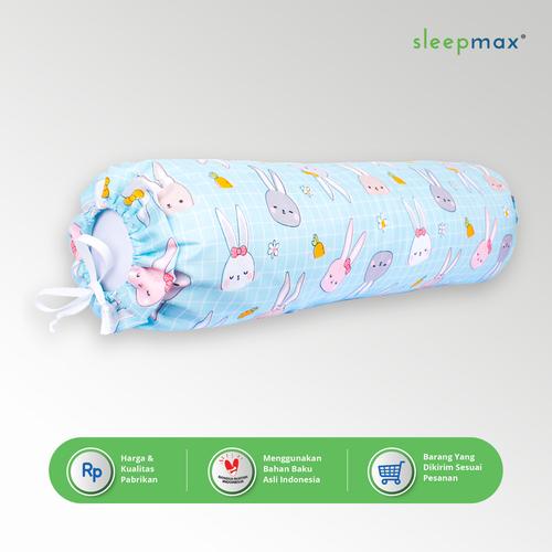 Promo Sarung Guling Anak Cover Guling Junior Sleepmax - SHEEP BIRU ...