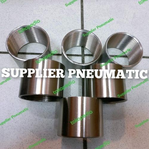 Jual PIPE SOCKET STAINLESS SS 304 3" SOCKET DRAT DALAM SS304 3 INCH SDD ...