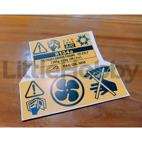 Jual Sticker R134a Land Rover - Jakarta Selatan - little hobby | Tokopedia